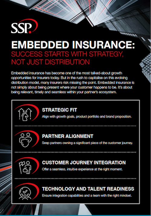 Embedded insurance: Strategy over distribution.